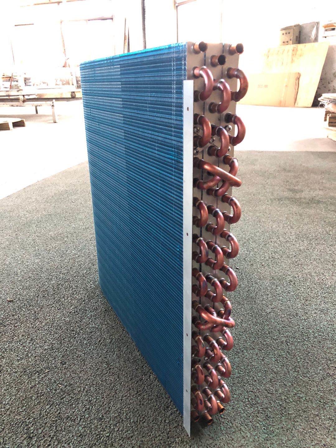 Water Chiller HVAC Evaporator Coil Aircon Copper Fin Tube