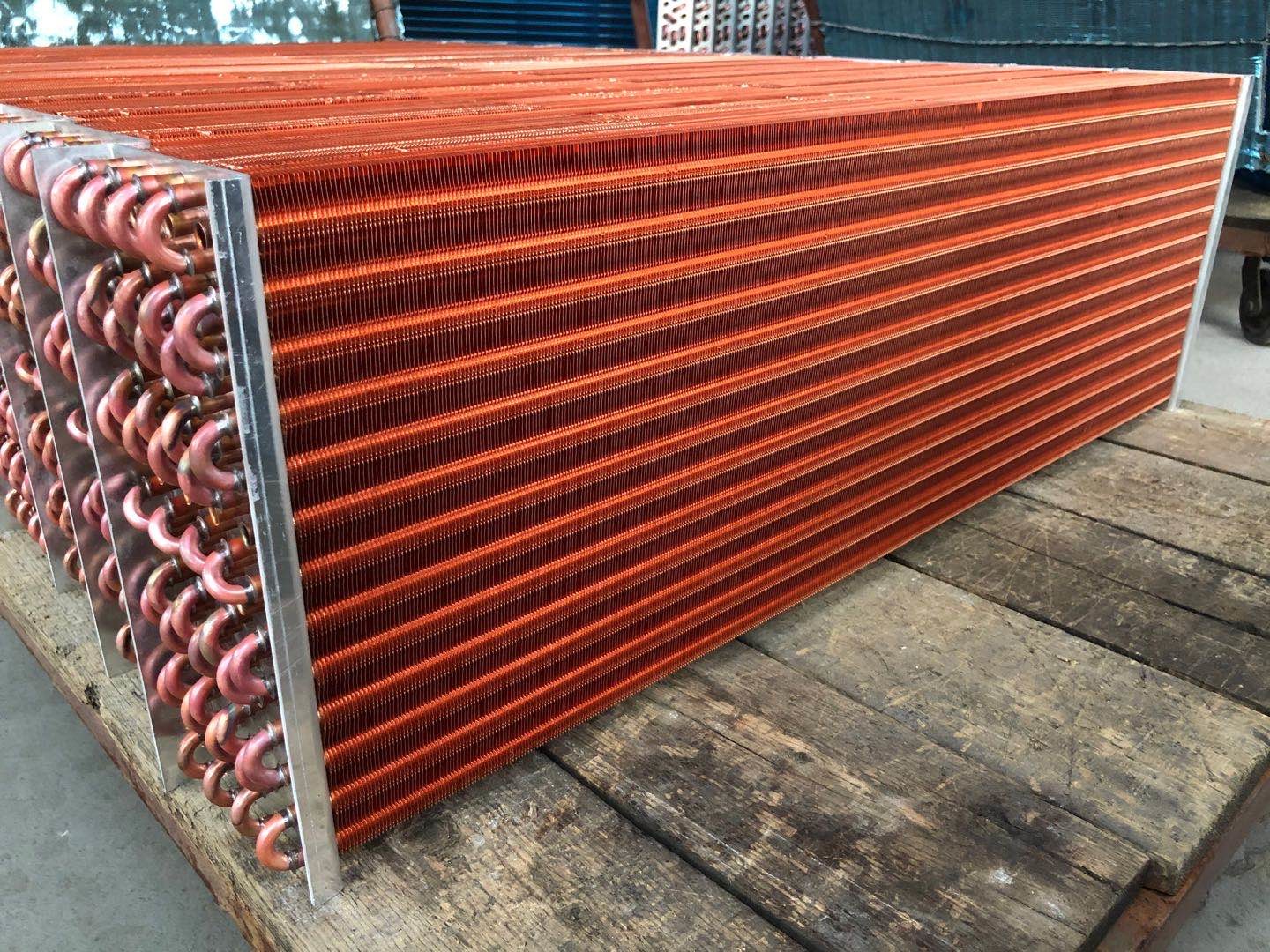 Customized Evaporator Dehumidifier AC Coil Copper For Sea Food Freezer